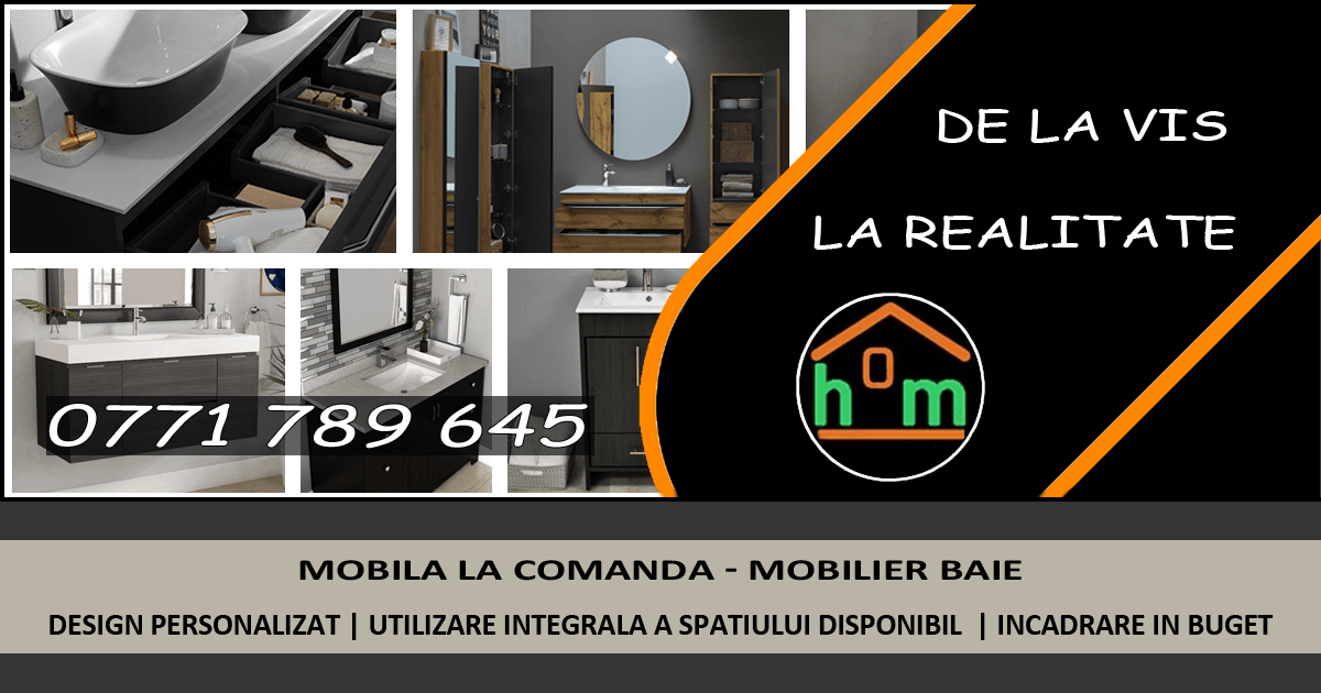 Mobilier baie - mobila la comanda in Bucuresti si Ilfov